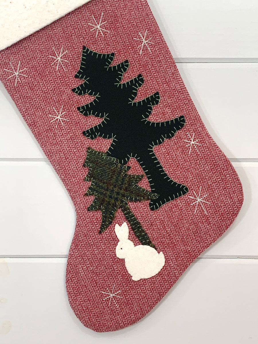 Personalized Christmas Stockings - Woodland Bunny – Away Up North