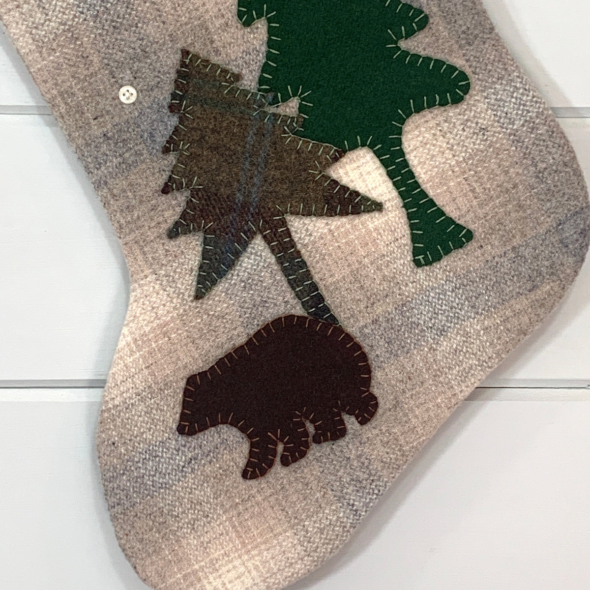 Personalized Christmas Stockings - Woodland Bear – Away Up North