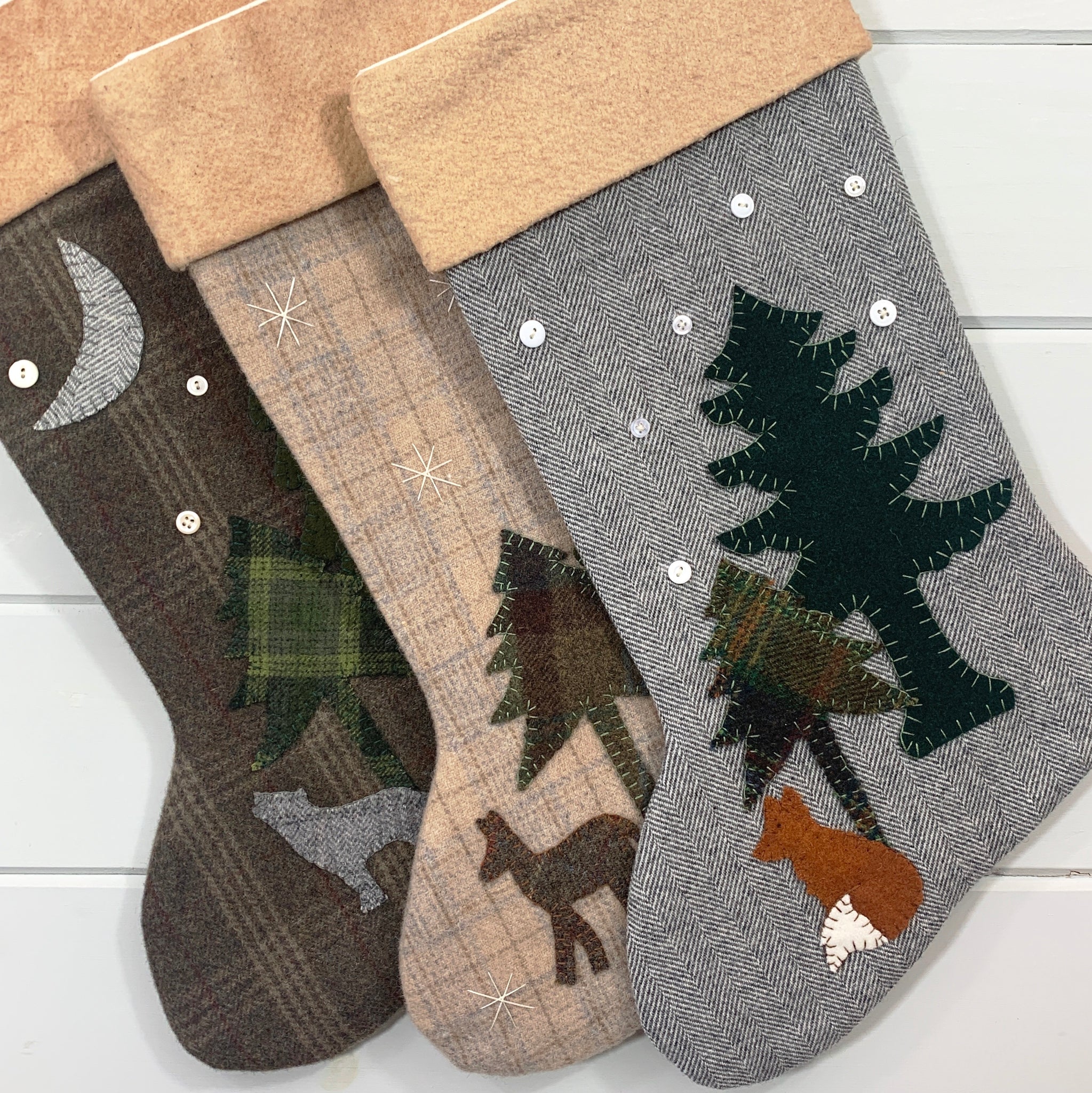 Personalized Christmas Stocking Woodland Fox Stocking – Away Up North